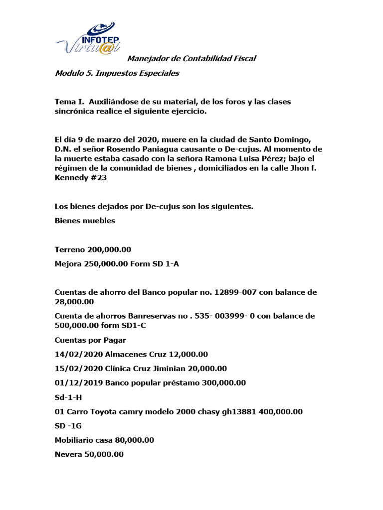Actividad 1 Modulo 5 Suceciones | PDF