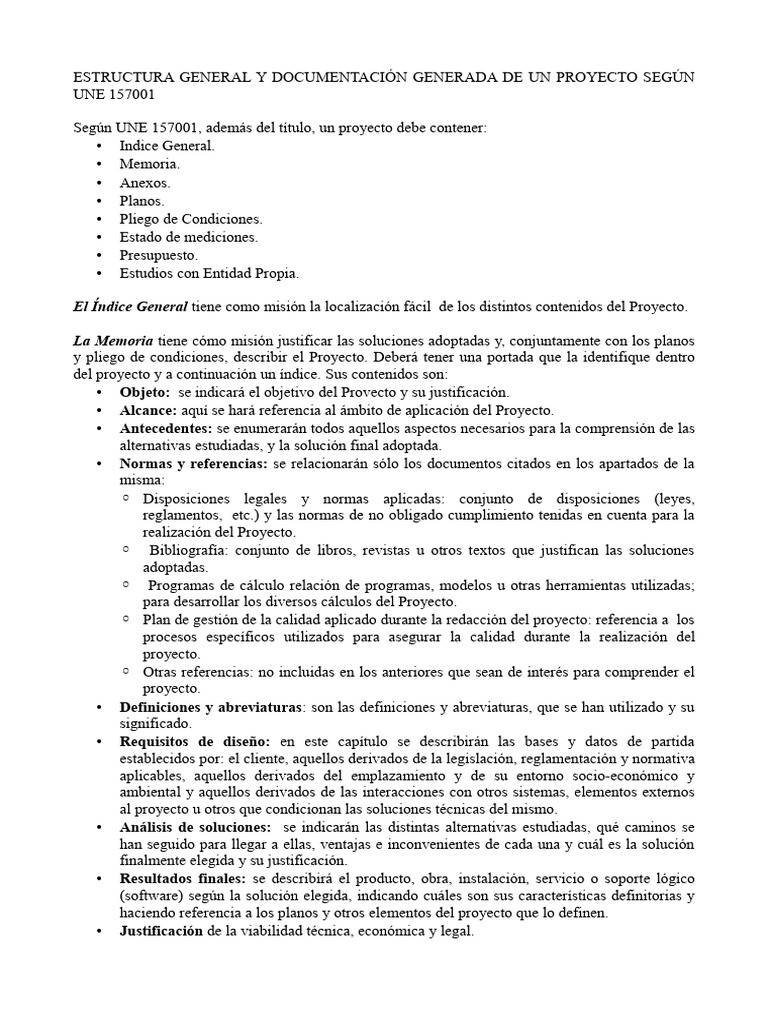 Estructura Proyecto | Descargar gratis PDF | Software | Presupuesto