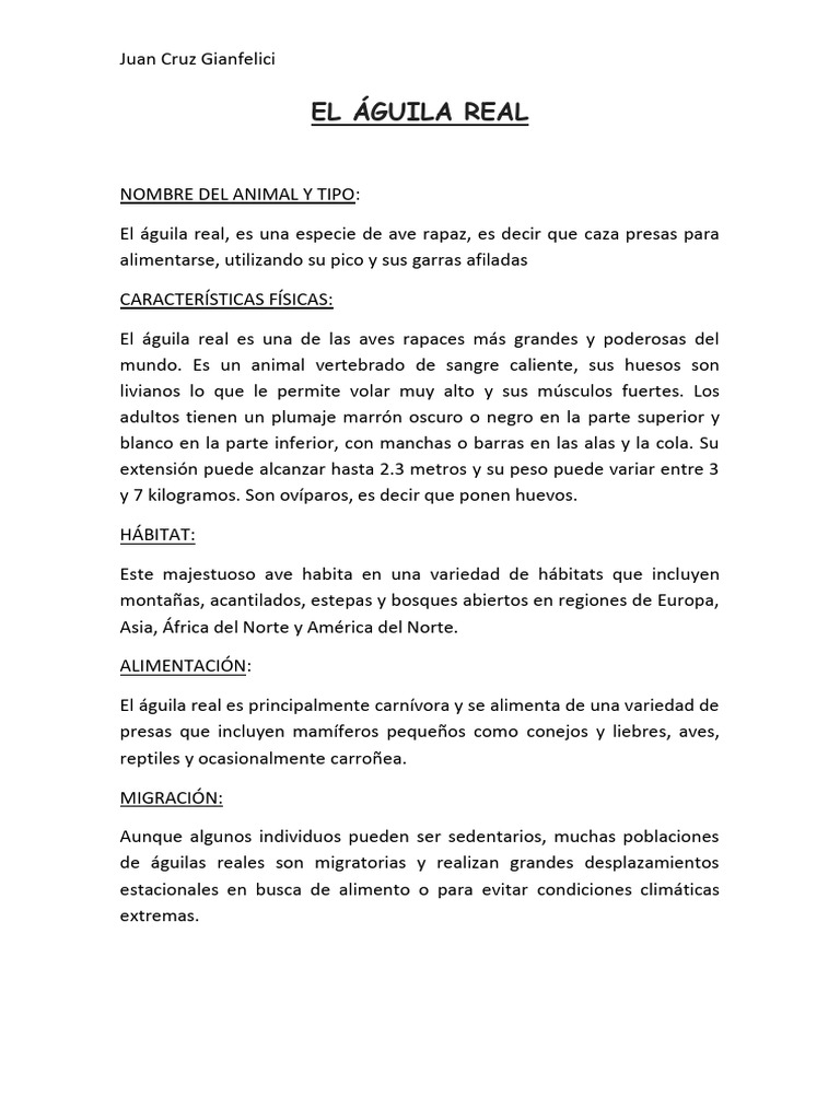 El Águila Real | PDF