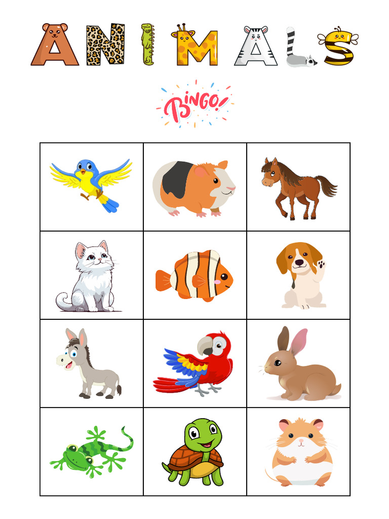 Bingo Animals | PDF