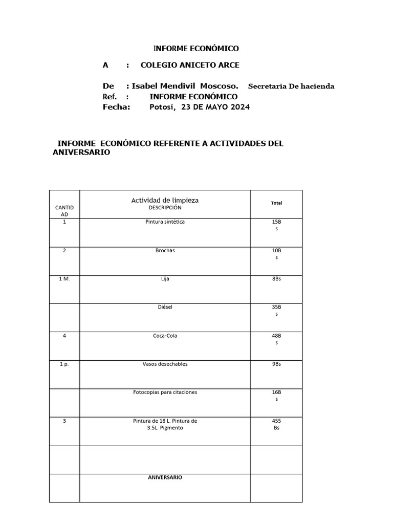 INFORME Económico.2.o | PDF