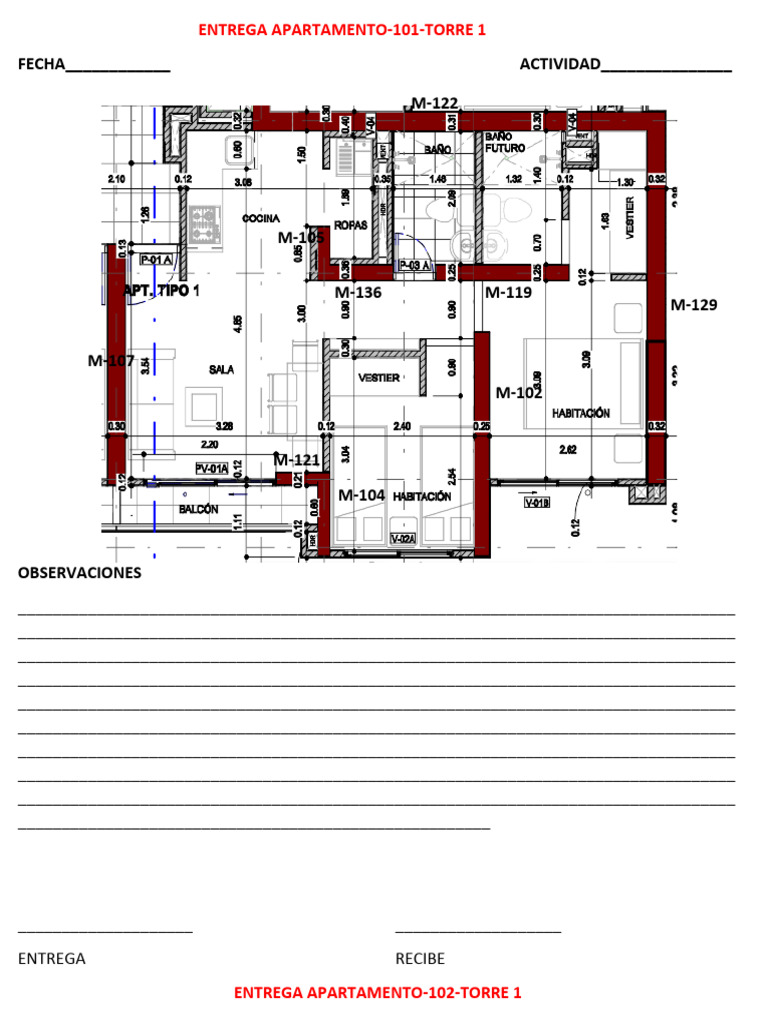 Entregas Apartamentos-Torre 1 | PDF
