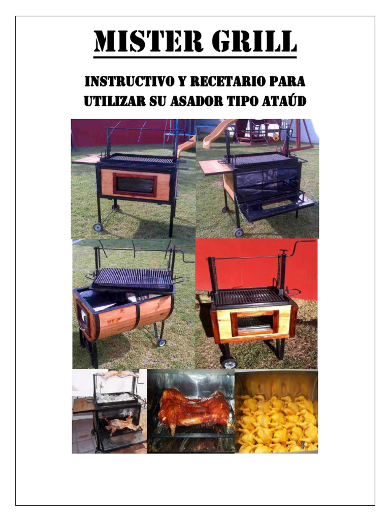 Mister Grill Instructivo y Recetario de Su Asador Tipo Ataud Sep 2015 ...