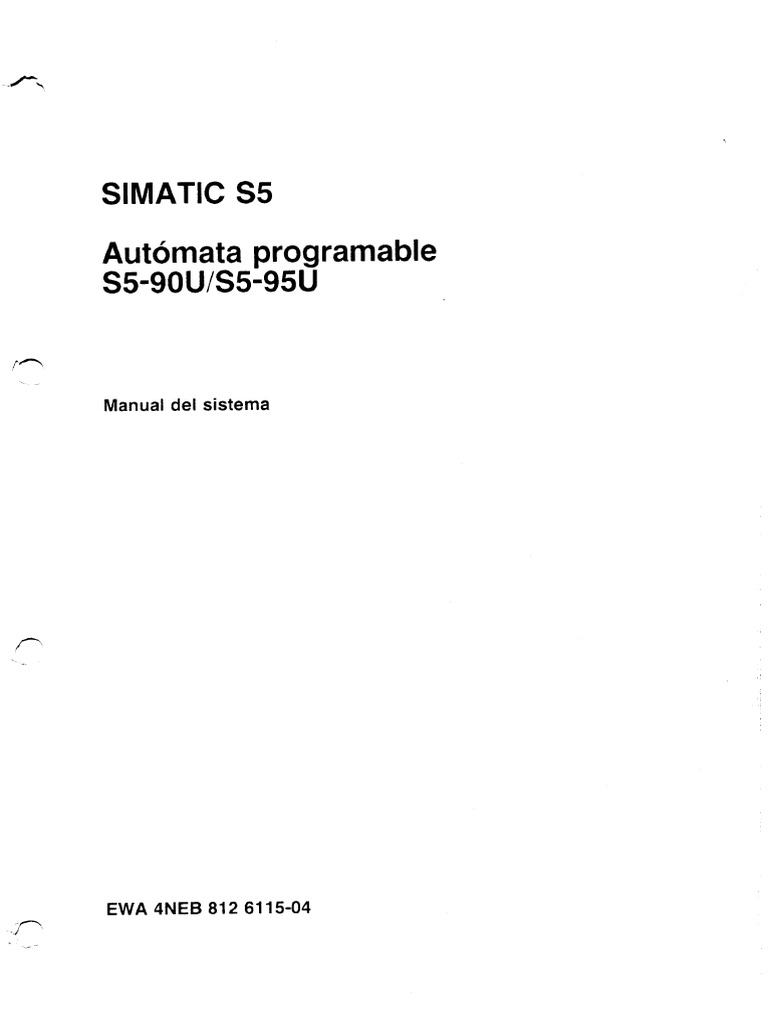 Manual SIMATIC S5-90U/95U Siemens | PDF | Automatización | Reloj