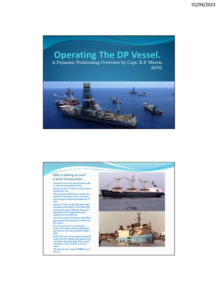 3 Operating The DP Vessel | PDF