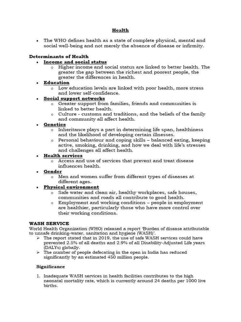 Health | PDF | Non Communicable Disease | Hiv/Aids