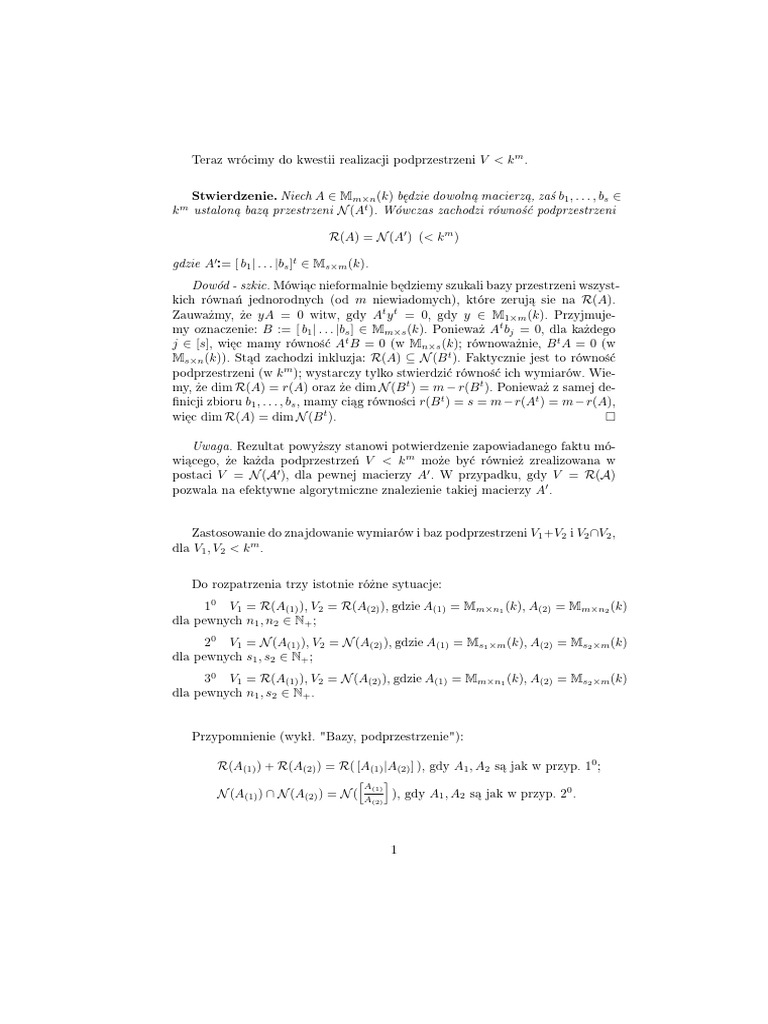 Algorytmy Znajdowania Baz - 2 | PDF