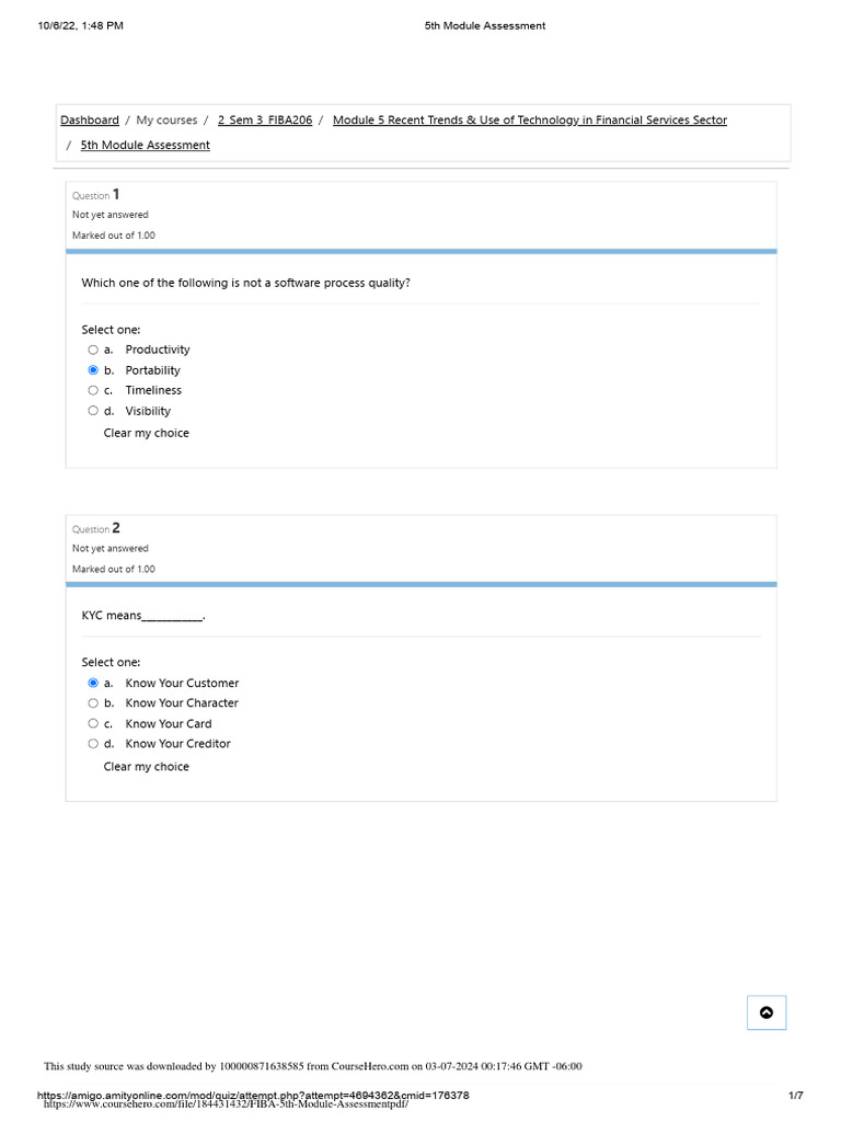 FIBA 5th Module Assessment PDF | PDF | Databases | Payment System