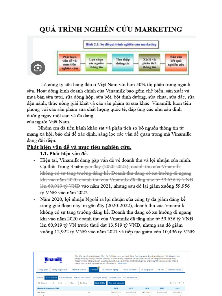 Nghiên C U Marketing - Vinamilk | PDF
