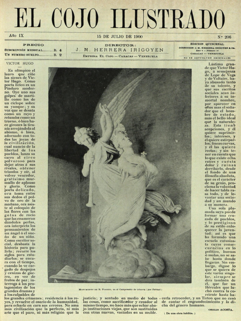 El Cojo Ilustrado (1900-07-05) | PDF