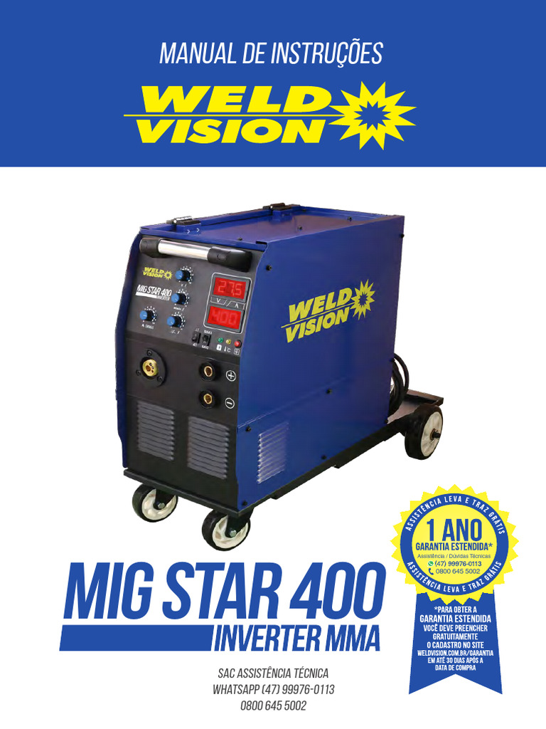 Manual do Soldador MIG Star 400 | PDF