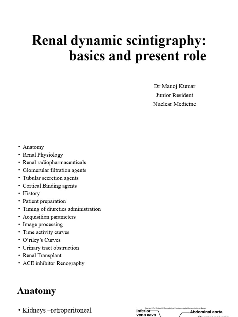 DR Manoj Renal Dynamic Scintigraphy 05.03.2024 | PDF | Kidney | Medical ...