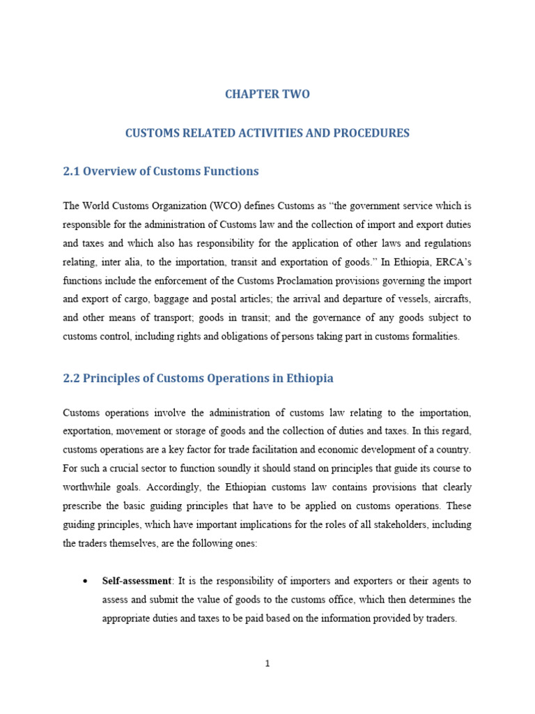 Edited Import Chap 2 Pdf Customs Bill Of Lading