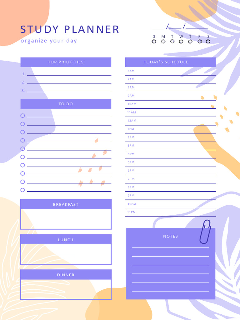 Study Plan | PDF