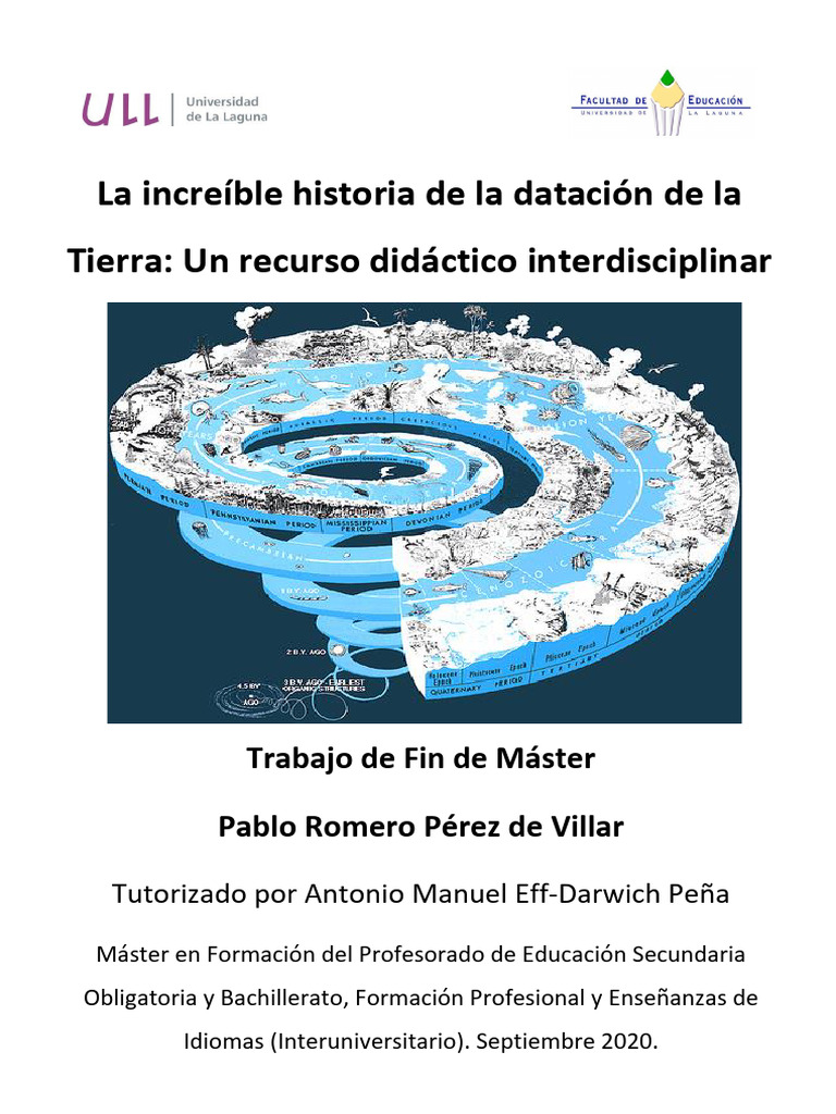 La increible historia de la datacion de la Tierra Un recurso didactico interdisciplinar ...