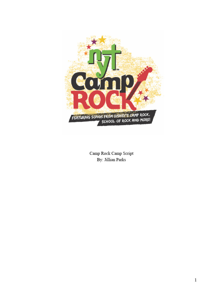 Camp-Rock-Camp-Script | PDF