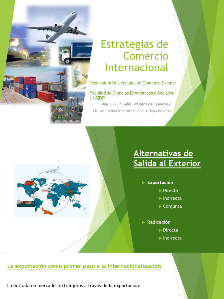 Estrategias de Exportación y Alianzas | PDF | Proyecto conjunto | Business