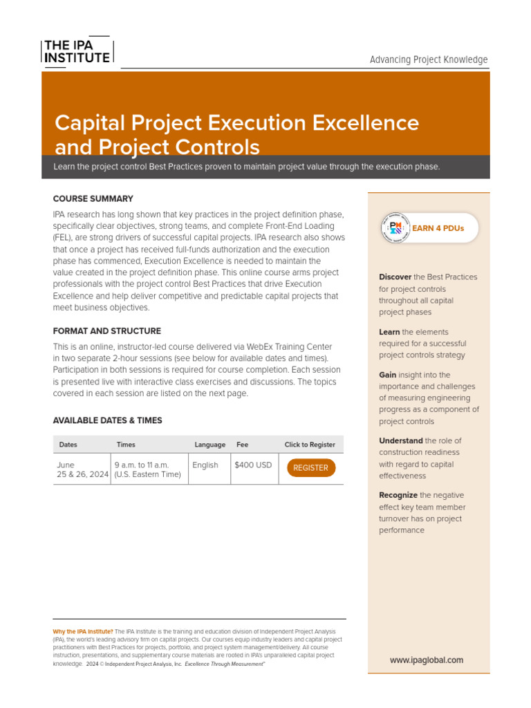 Execution-Excellence-Project-Controls-Online | Download Free PDF ...