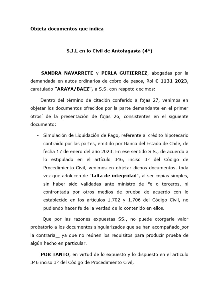 objeta documentos | PDF