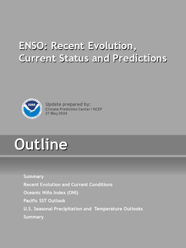 ENSO Update: May 2024 El Niño Transition | PDF | Sea Surface ...