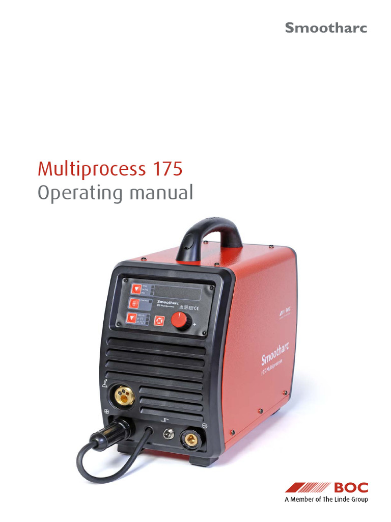 BOC Smootharc Multiprocess 175 Manual | PDF | Welding | Construction