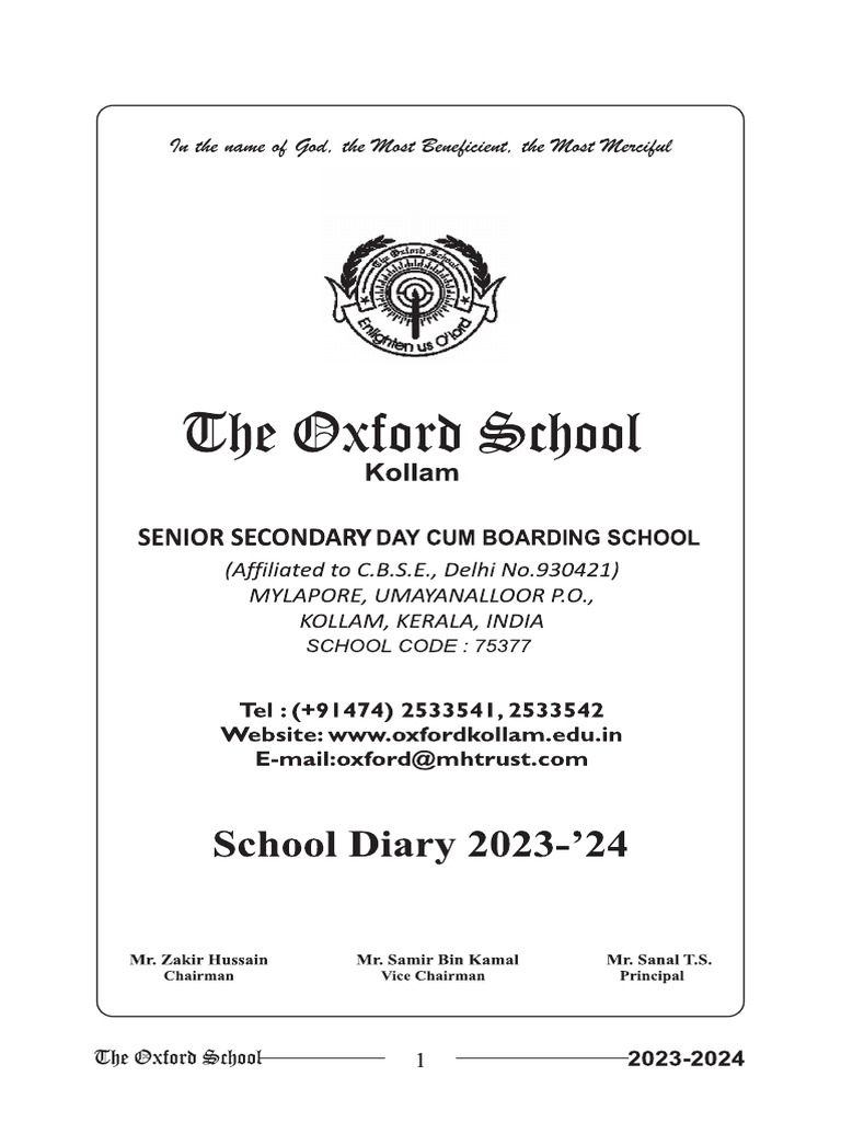 School-Diary-1 I | PDF