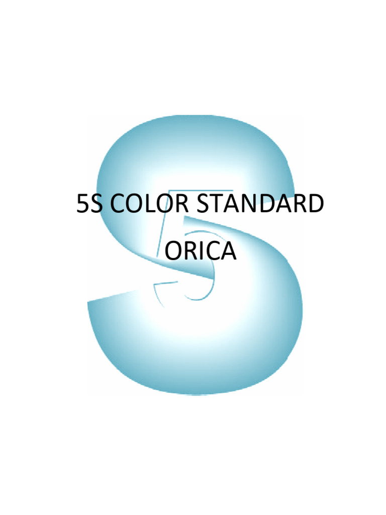 5S Color Standard | PDF | Paint | Color