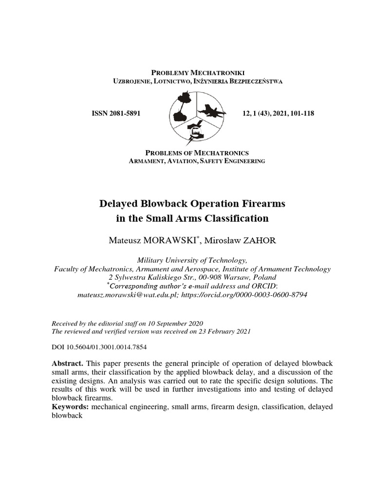 Delayed Blowback Varios Tipos | PDF | Firearms | Gun Barrel