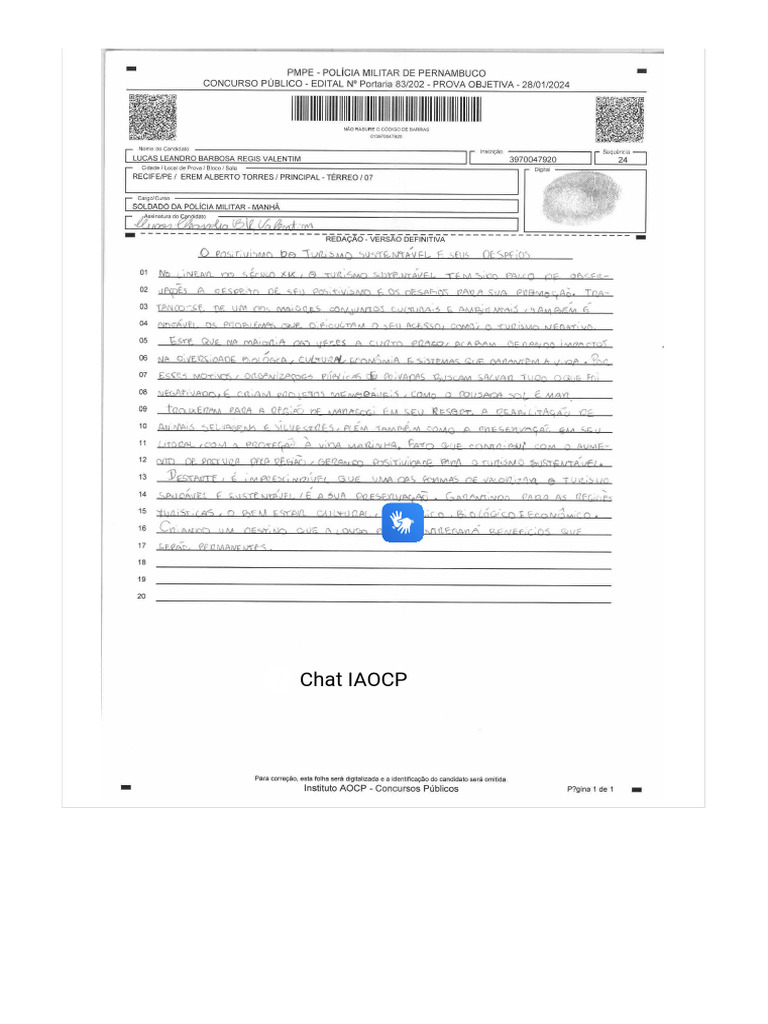 Chat IAOCP Overview | PDF
