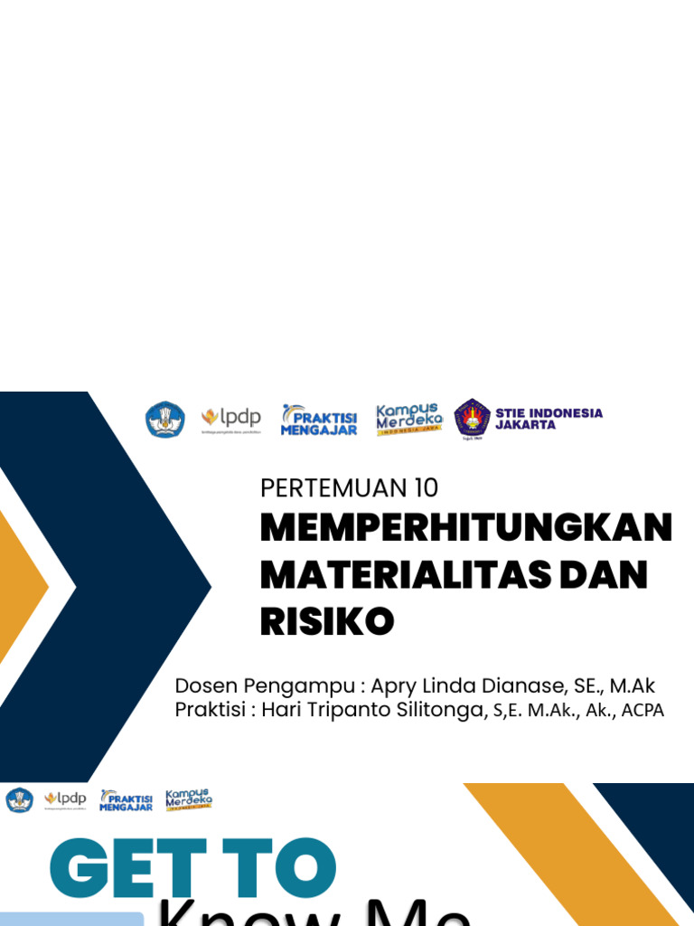 MATERIALITAS (Audit & Asurans 1) STEI Jakarta | PDF