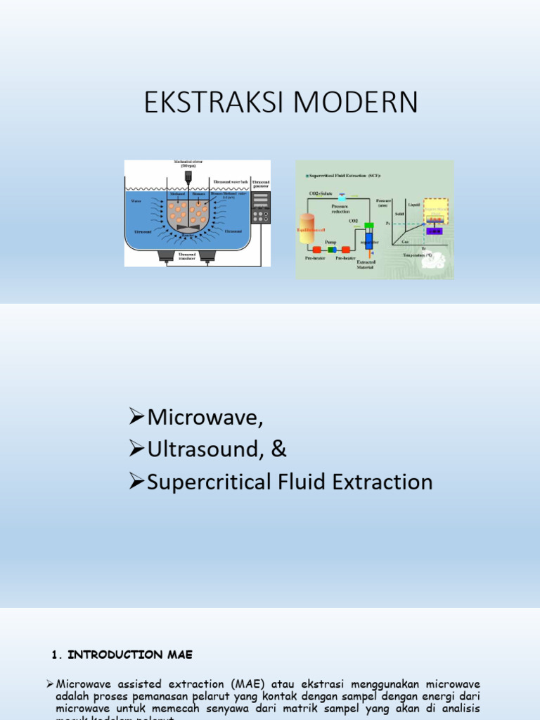 Ekstraksi Modern | PDF | Sains & Matematika