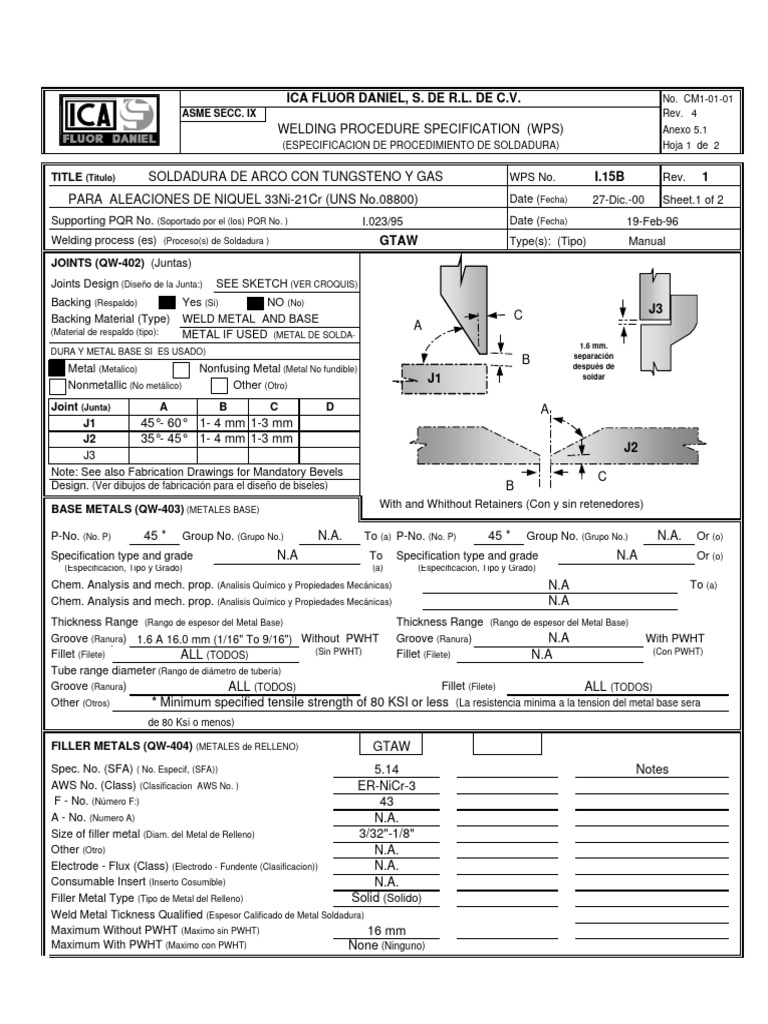 Wps 15 B | PDF | Soldadura | Construcción