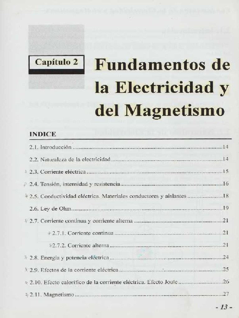 Cap_2.Fundamentos de la electricidad y del Magnetismo | PDF