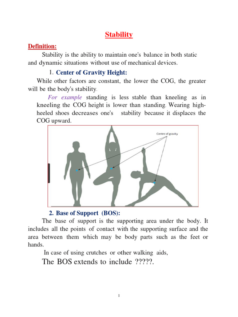 Stability Lecture | PDF | Force | Friction