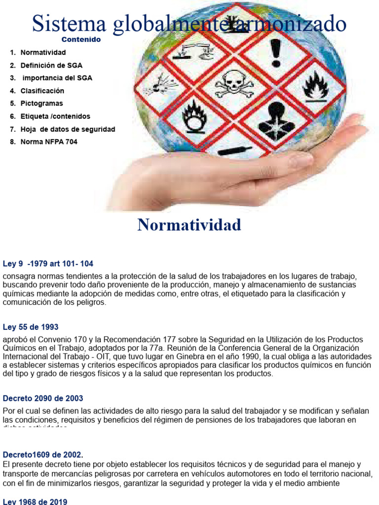 Sistema Globalmente Armonizado Dayana Herrara Pdf Toxicidad
