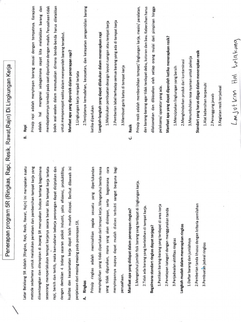 Materi Safety Talk 5R - 20221115 - 0001 | PDF