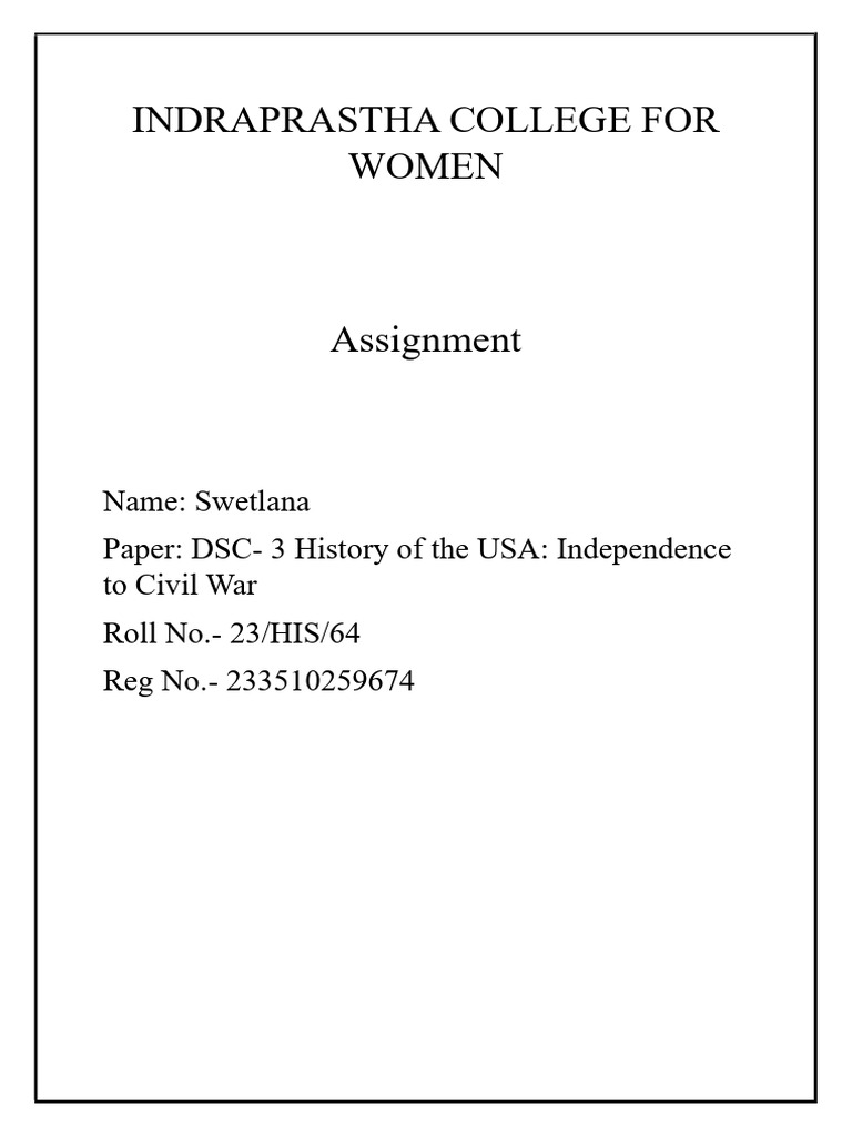 Indraprastha College For Women | PDF | Slavery | Atlantic Slave Trade