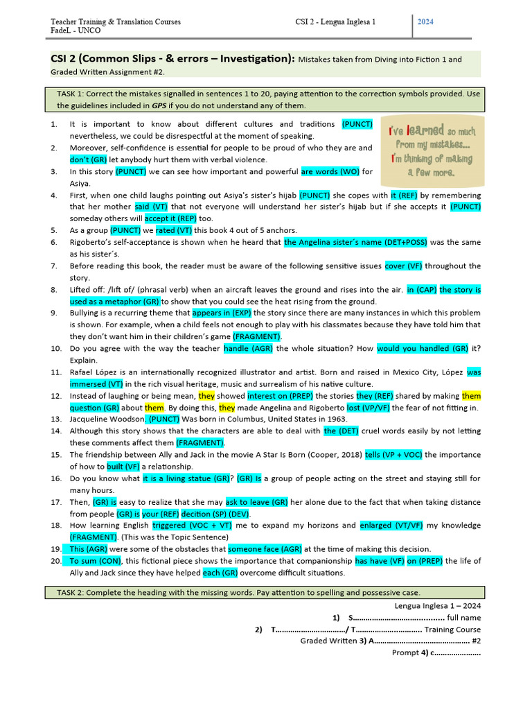 CSI 2 - Group Task 1 GWA#2 | PDF
