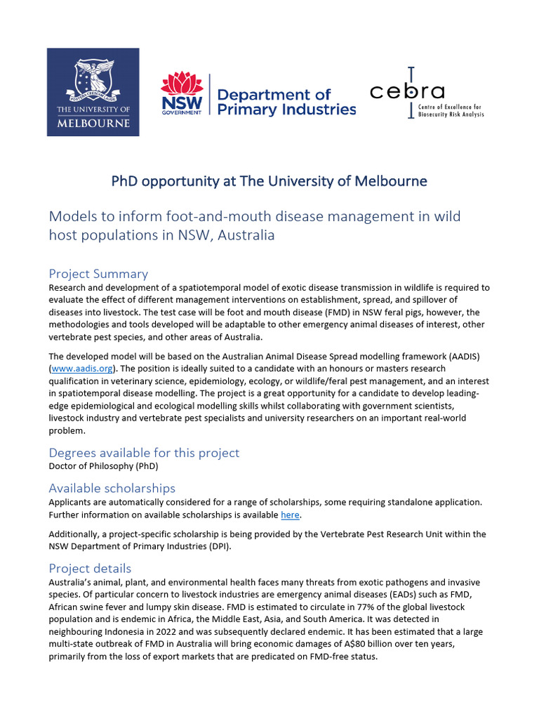 PHD Position Description | PDF