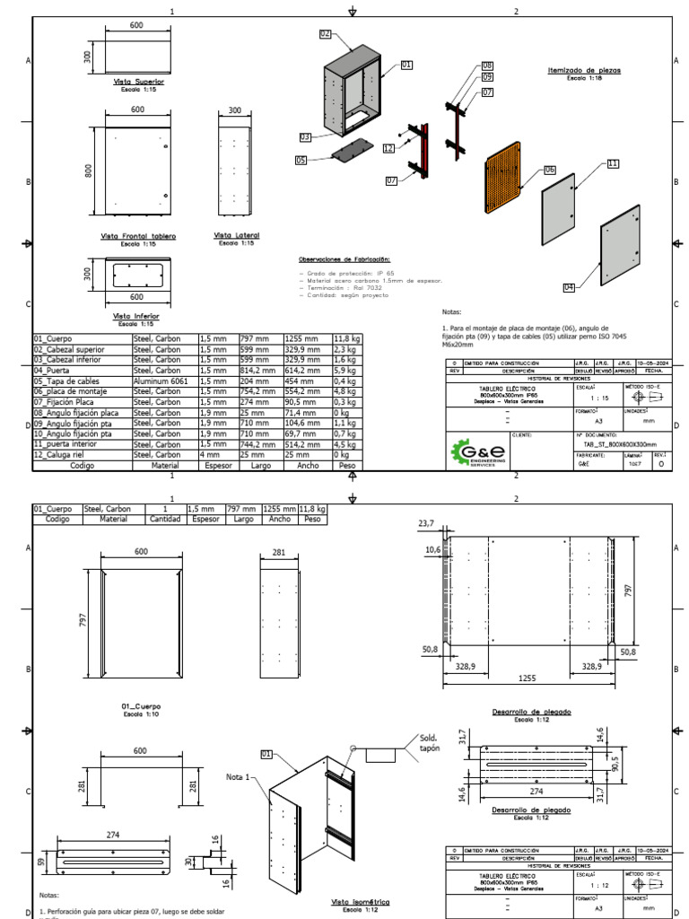 Tab ST 800X600X300 0 | PDF | Materiales