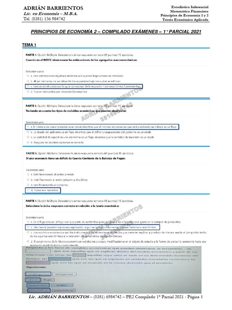 Compilado Economía 1° Parcial 2021 | PDF | Investigación cuantitativa ...