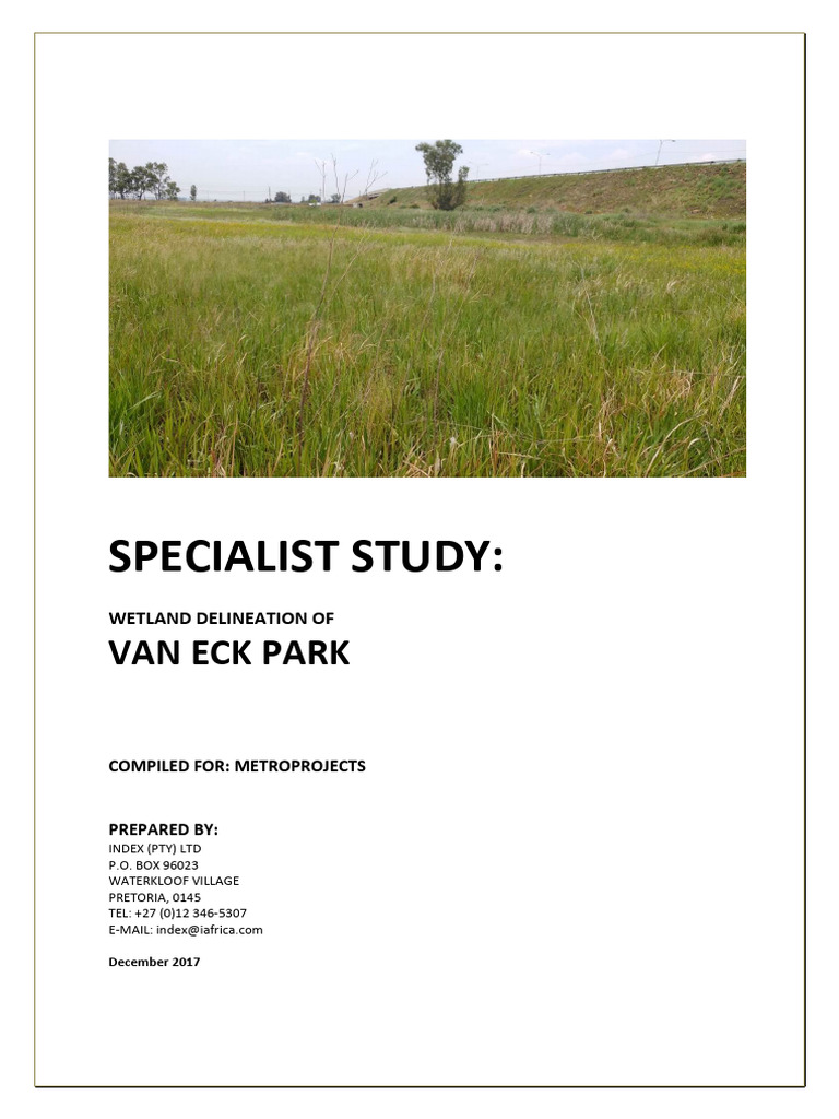 Appendix D3 Wetland Report | PDF | Wetland | Soil