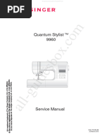 Singer 6233, 6234 & 6235 Service Manual | PDF | Sewing Machine | Gear