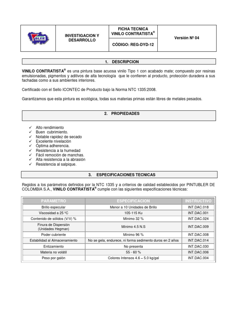 31 - Vinilo Tipo 1 - BLER | PDF | Agua | Pintar