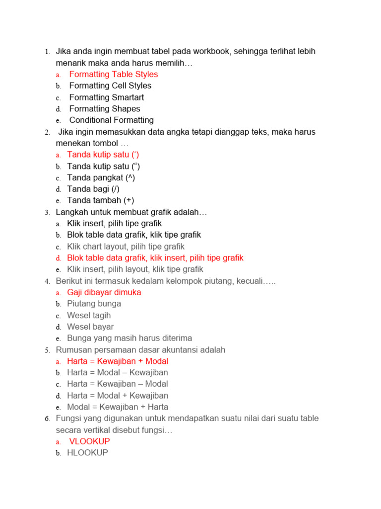 Soal Spreadsheet 2021 | PDF | Seni | Komputer