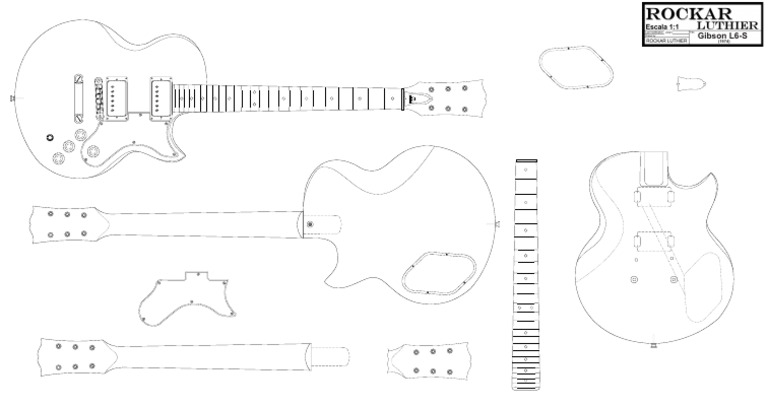 Gibson L6S 74' Template Rockar | PDF