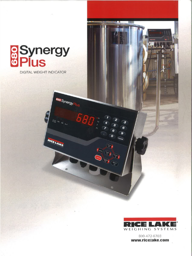 Rice Lake Synergy Plus 680 | PDF
