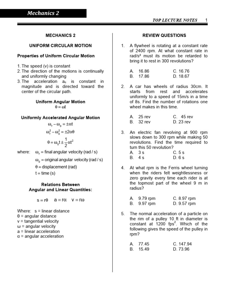 Engineering Mechanics 2 | PDF | Acceleration | Collision