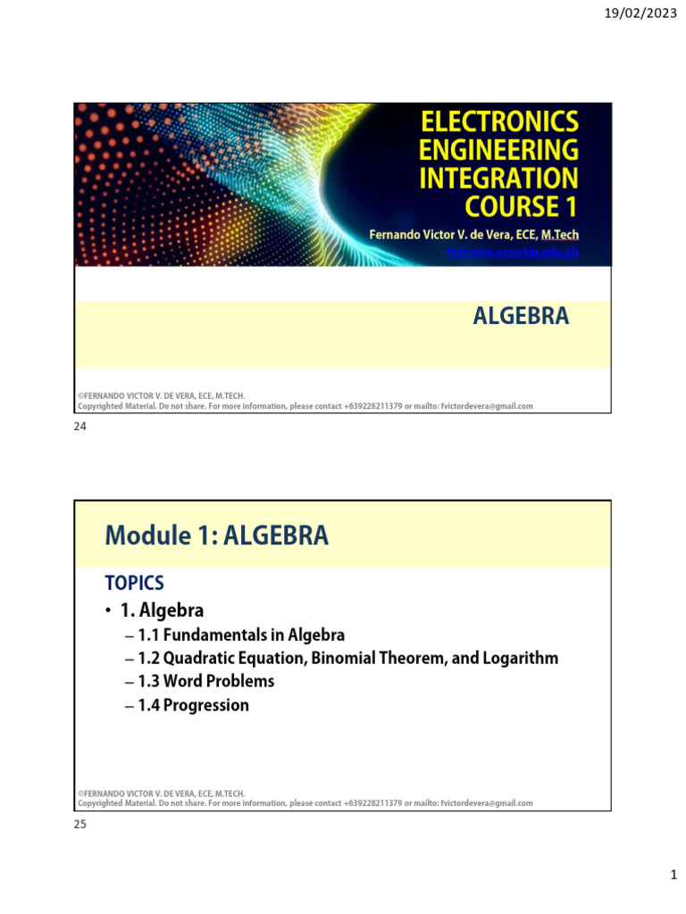 IC1 - Algebra PS Trigonometry and PS Geometry | PDF | Sphere | Trigonometry