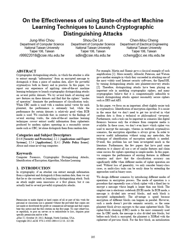 On The Effectiveness of Using State-Of-The-Art Machine - 2012 | PDF ...